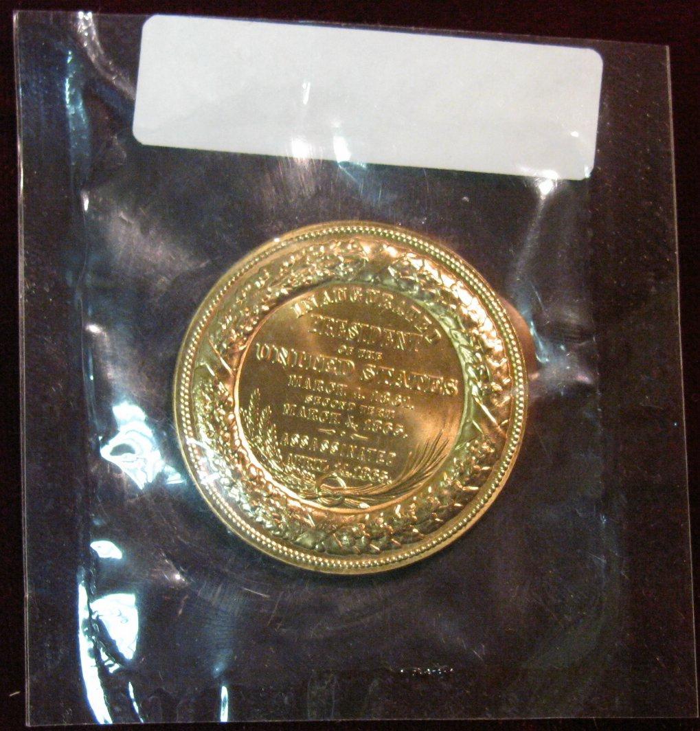 1231. 1865 Abraham Lincoln Inaugural Medal. In original U.S. Mint ...