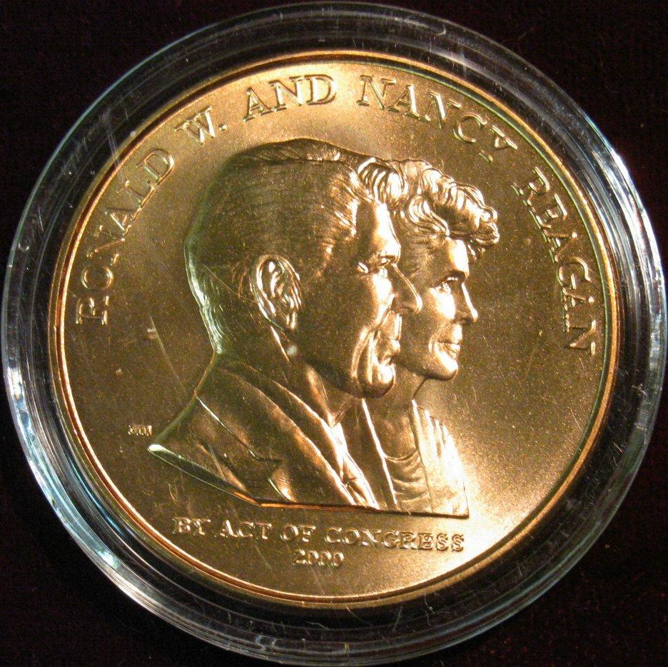 1287. 1981-1989 Ronald W. and Nancy Reagan Medal. "Peace through ...