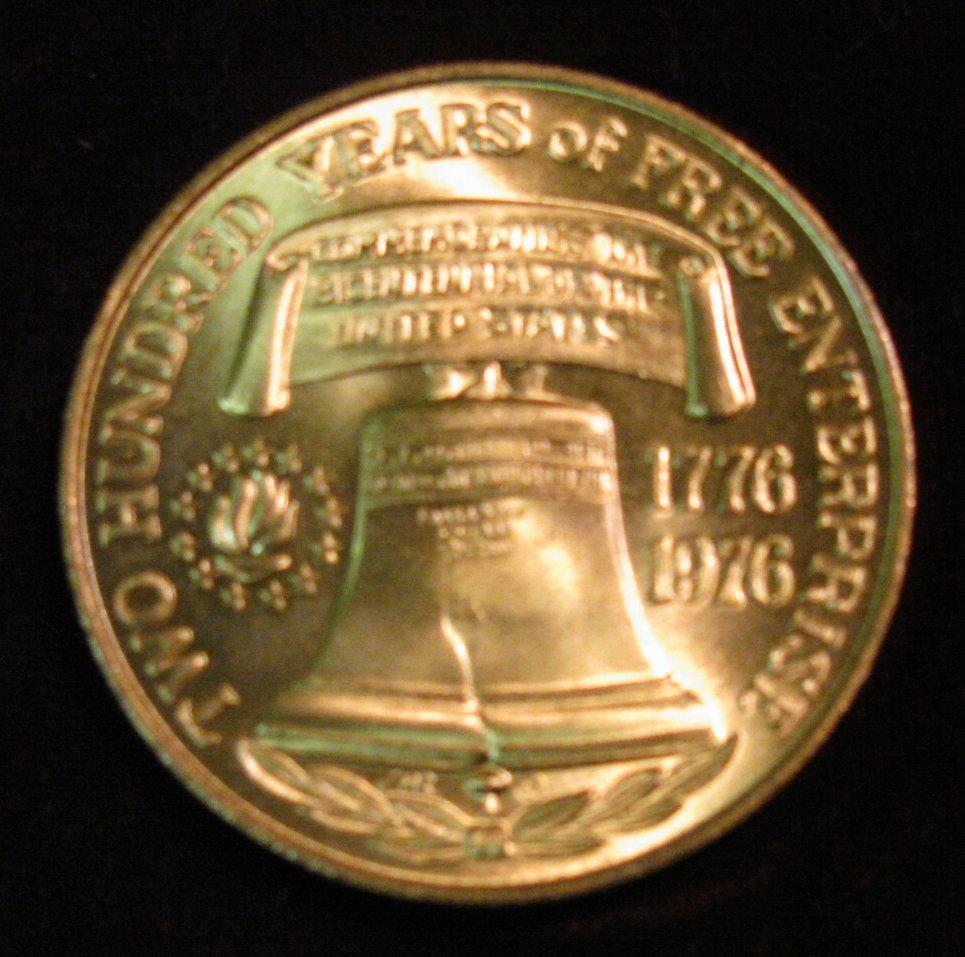 1290. 1776-1976 "Spirit of 76" 200 Years of Freedom Medal. Brass. BU. 39mm.