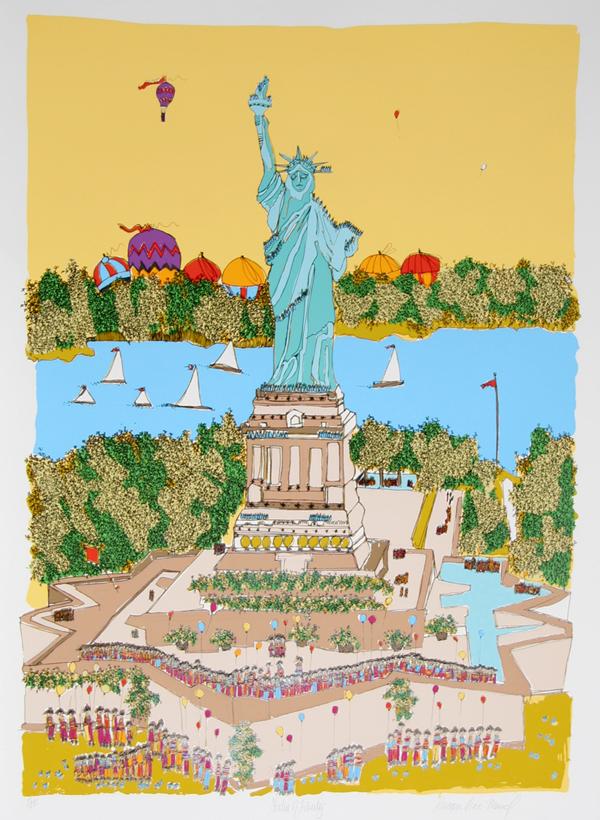 Susan Pear Meisel, Statue of Liberty, Screenprint