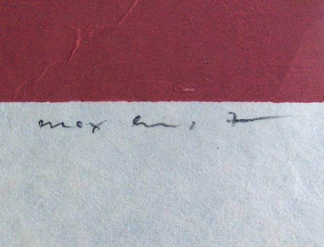 MAX ERNST Hand Signed Color Litho Surrealism