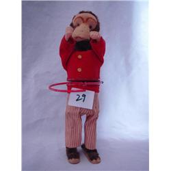 Antique Hula-hoop circus Monkey