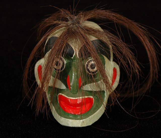 Miniature Bukwus Mask Carved by Wayne Alfred and Painted by Puggy 1985 ...