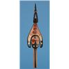 Finely Carved Gitksan Raven Rattle by Ken Mowatt 14" L. Fine Condition