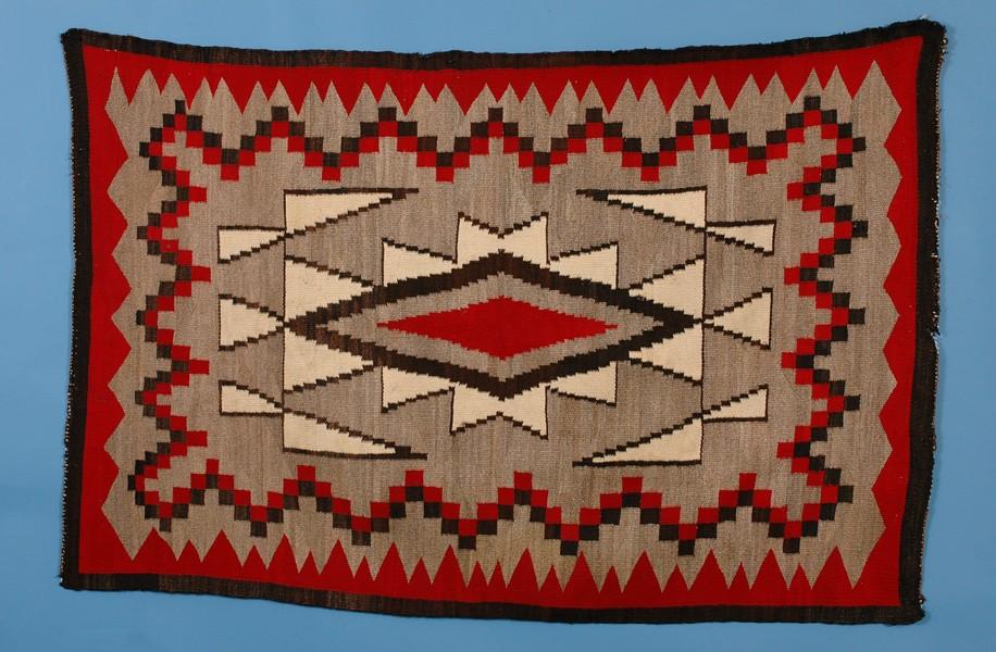 Large Old Navajo Granado Rug 49"x 76" Good Condition