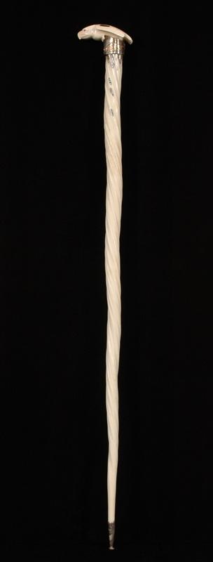 Ivory Walking Stick with Carved Ivory Eagle Handle by Barry Wilson ...