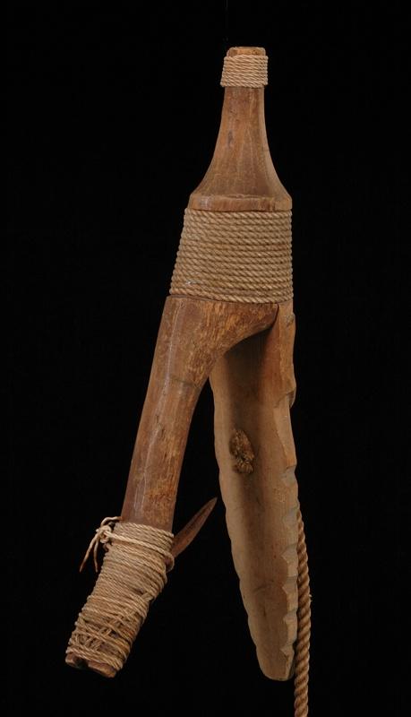 Tlingit Worm Legend Figural Halibut Hook ca. 1890 10 1/4" H. Good Condition