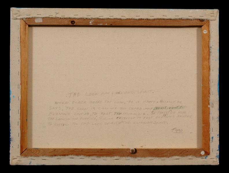 Ojibway Oil Painting on Canvas by Randy Trudeau 18"x 24" Fine Condition