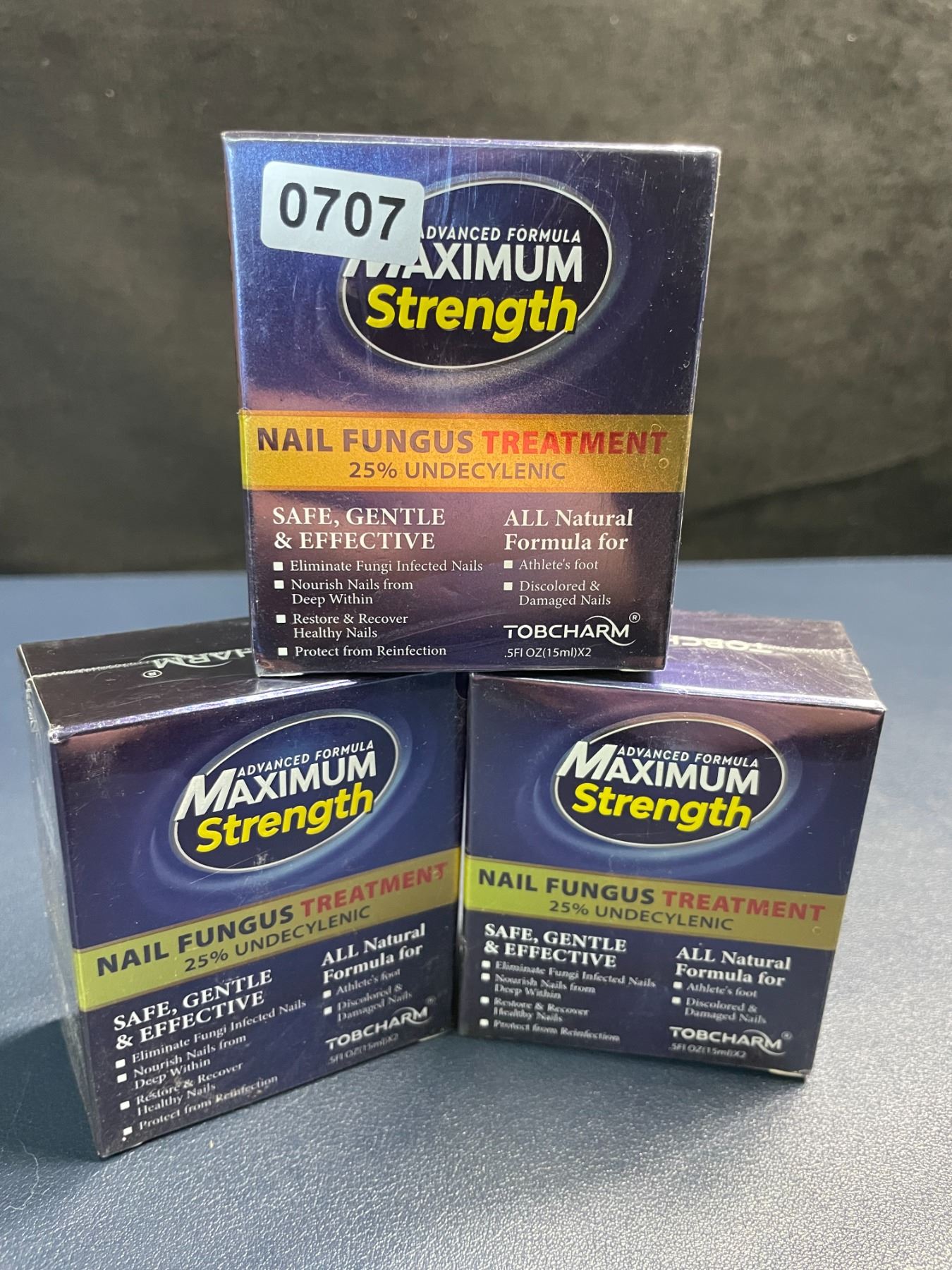 3 Boxes of Max Strength Nail Fungus Treatment (2 x 15ml Per Box ...