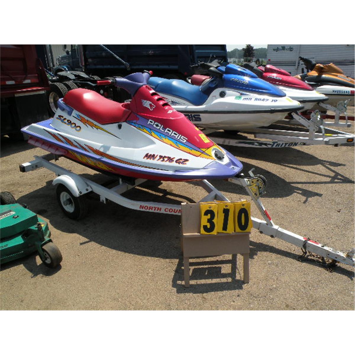 1996 Polaris SL 900 w/trailer