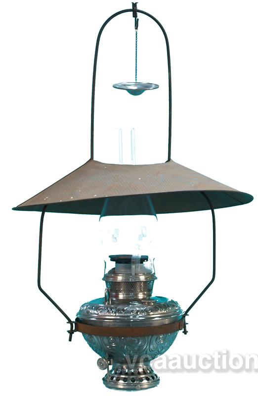 Antique Hanging Bradley & Hubbard No. 96 Saloon Lamp