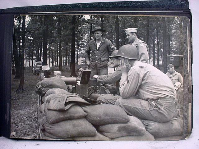 WW2 MILITARY PHOTO ALBUM - FT CUSTER, MI W/ APPROX