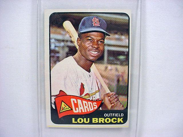 1965 TOPPS NO. 540 LOU BROCK BASEBALL CARD