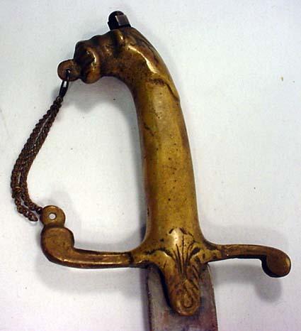 VINTAGE SWORD W/ SHEATH - LION'S HEAD ON POMMEL
