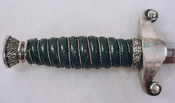 WW2 GERMAN NAZI LAND CUSTOMS DAGGER AND SCABBARD