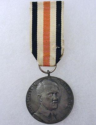 1933 WW2 GERMAN NAZI ADOLF HITLER DECORATION W/ RI
