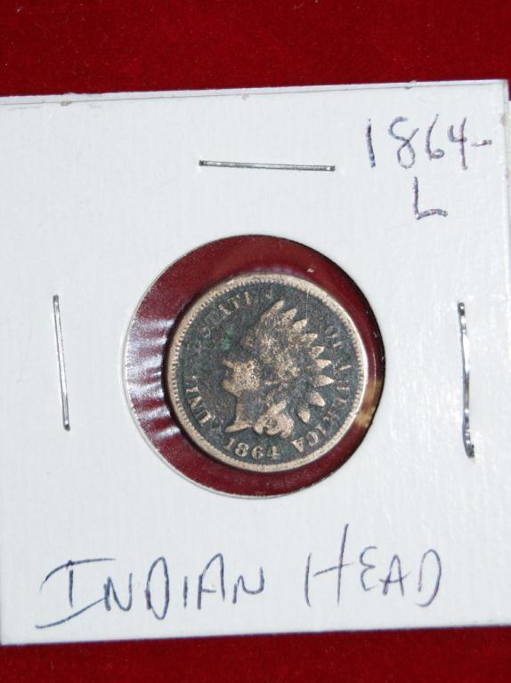 1864 - L Indian Head Penny