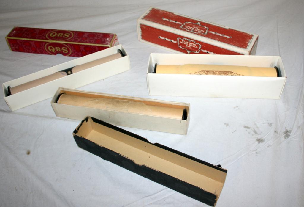 Box Of Vintage Player Piano Music Rolls Box Of Vintage Player Piano Music Rolls