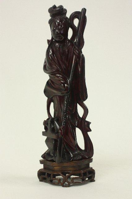 Chinese carved Amber statue