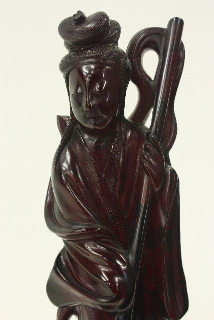 Chinese carved Amber statue