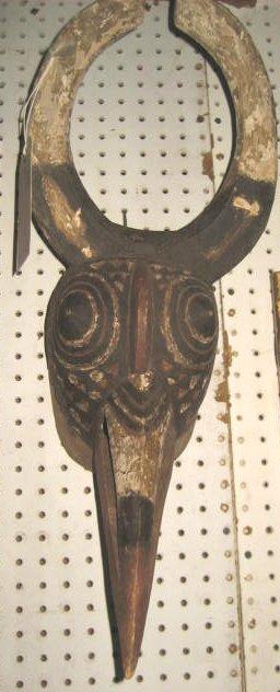 African bird mask