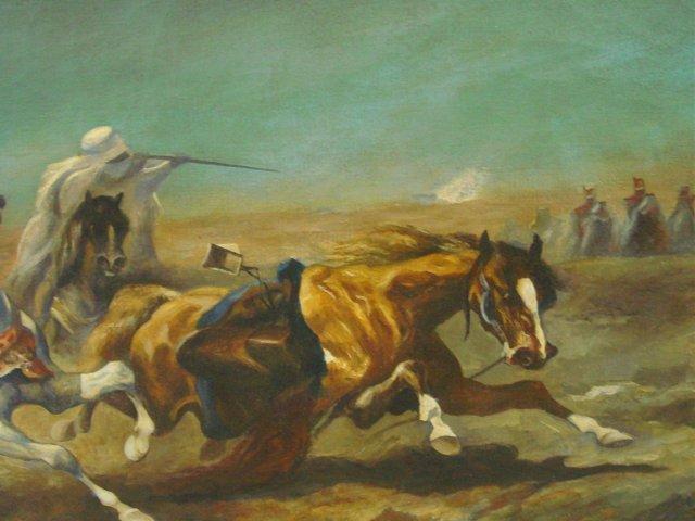 Oil painting on canvas signed Walter Hicks