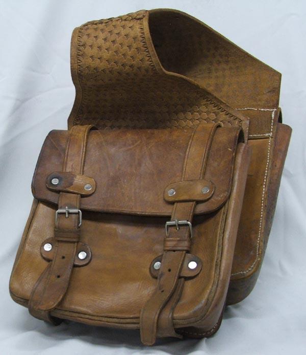 Vintage Leather Cowboy Saddle Bags