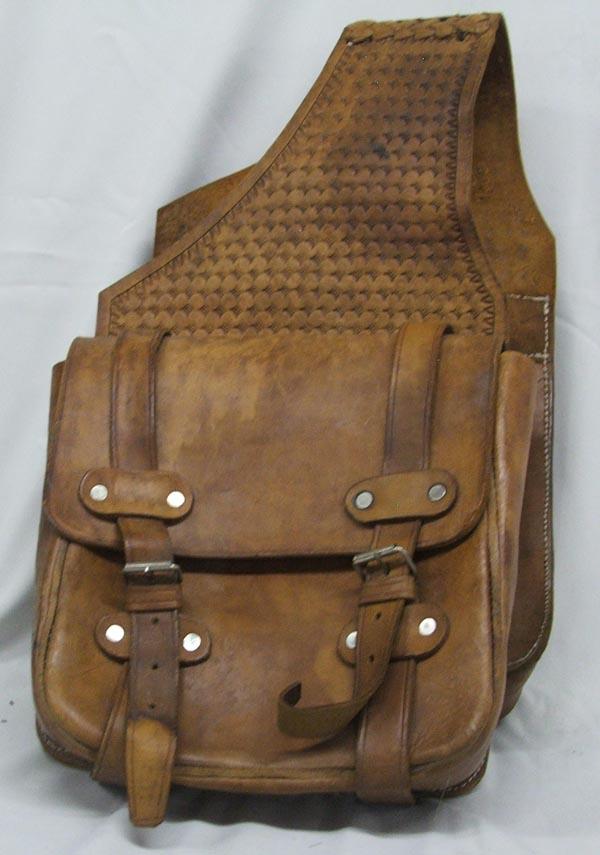 Vintage Leather Cowboy Saddle Bags