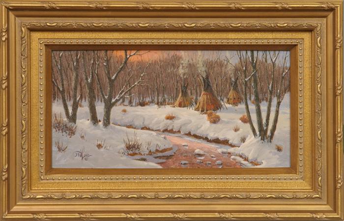 Ted Long, oil on board