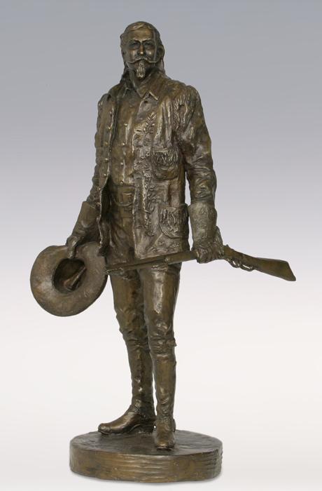 Robert Scriver, bronze, 26" x 13 1/2" x 8 1/2", W.F. Cody, Buffalo Bill ...