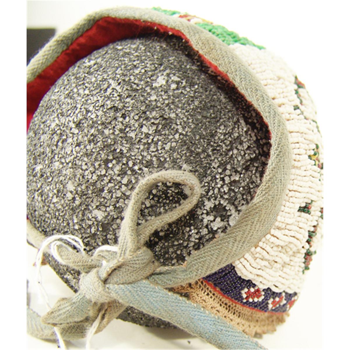 Sioux Beaded Baby Bonnet