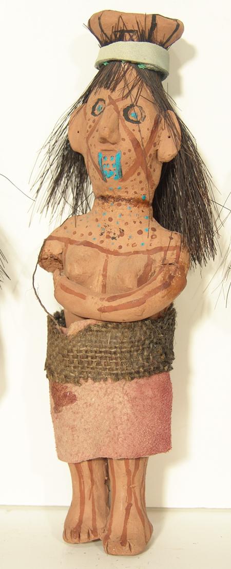 Five Mojave/Yuma Clay Dolls