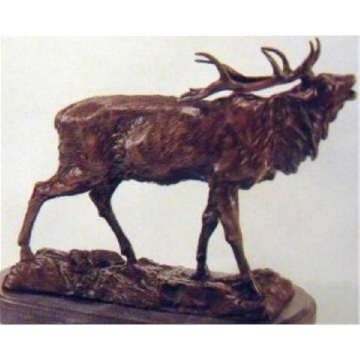 P.J. MENE "ELK" BRONZE SCULPTURE