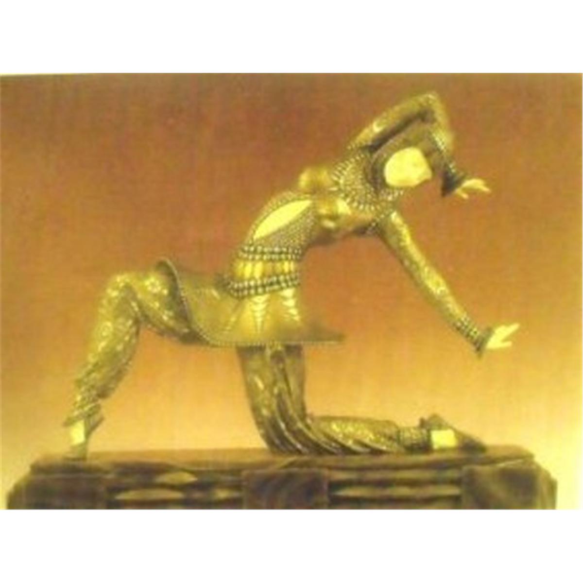 "Karmona" by D. H. Chiparus / bronze & ivory rare