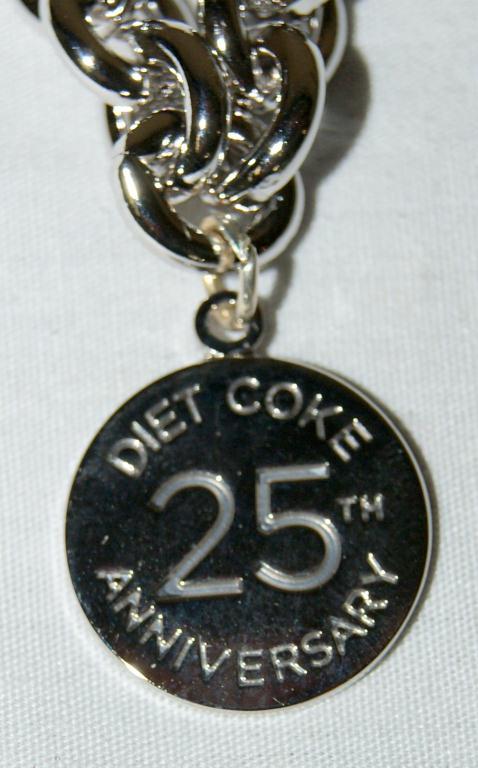 Sterling Silver Diet Coke 25th Anniversary Charm