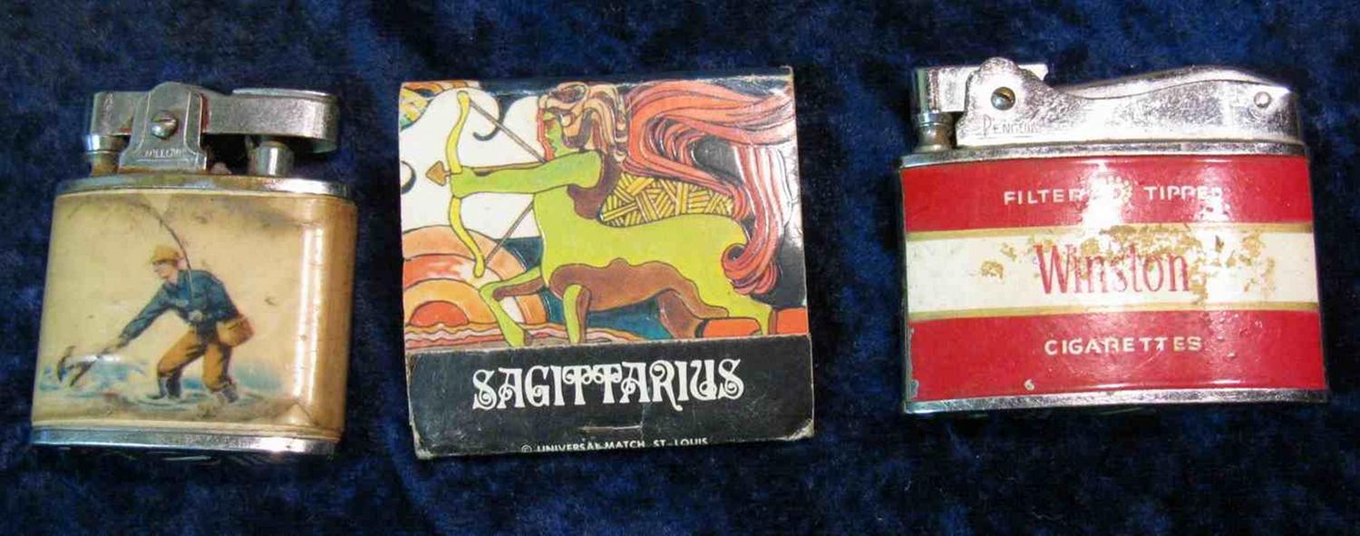 117. "Winston Cigarettes" & "Willow" Lighters;