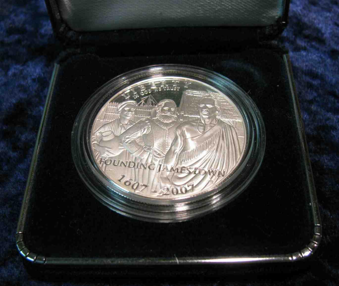 1599. 1607-2007 Founding Jamestown Commemorative Silver