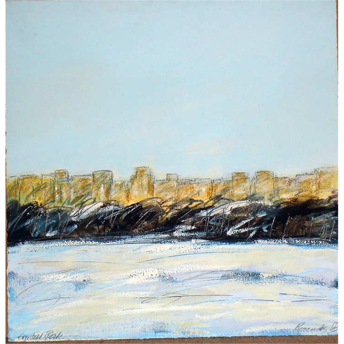 Joyce Rezendes, Central Park, Harlem, Signed Painting