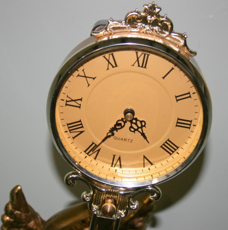 Brass Man & Woman Pendulum Clock 31" Tall