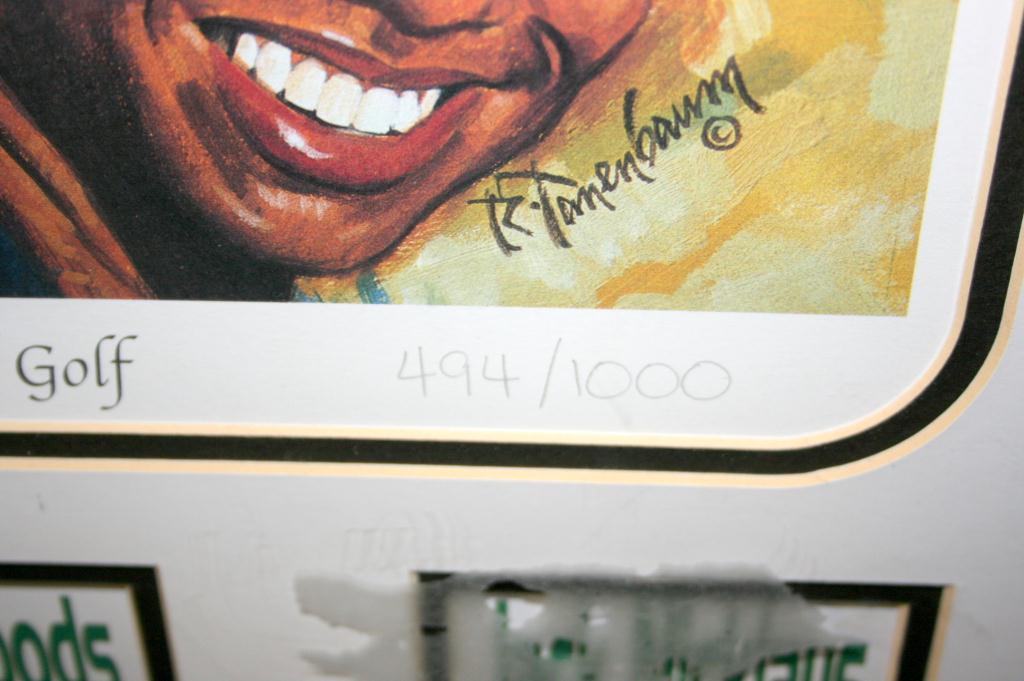 Framed Signed & Numbered Autograph Legends of Golf