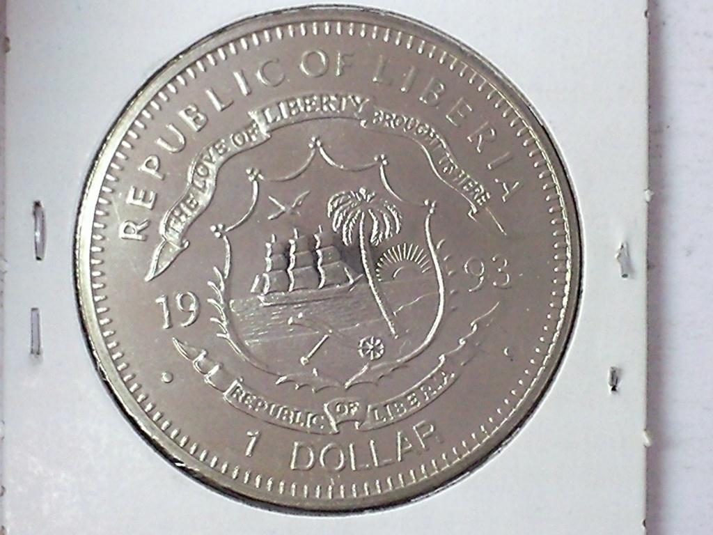 1993 Republic Of Liberia $1 Nolan Ryan (Proof) 1993 Republic Of Liberia $1 Nolan Ryan (Proof)