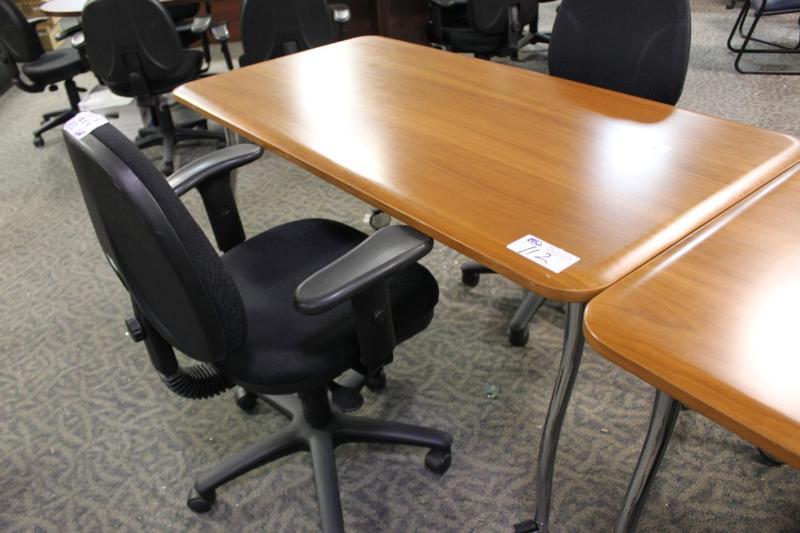 Steelcase Cherry Rolling Conference Table