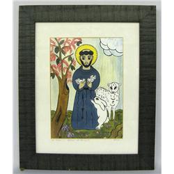 Original Artwork of ''St Francis'' by Perea