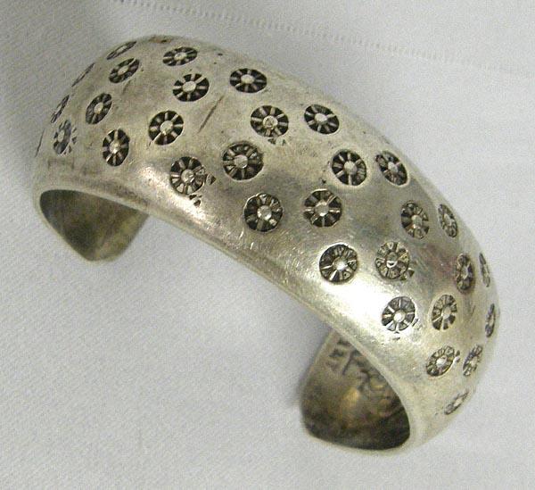 Navajo Sterling Silver Bracelet w/Hallmark JL