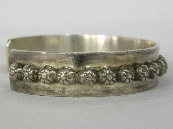 Navajo Sterling Silver Bracelet w/Hallmark JL