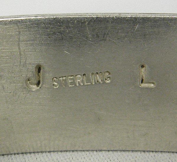 Navajo Sterling Silver Bracelet w/Hallmark JL