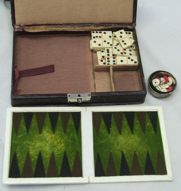 Vintage Gambler's Traveling Kits and Games