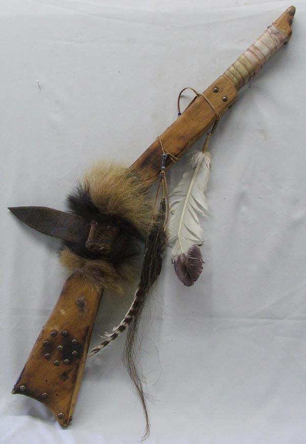 Gunstock Tomahawk Wall Hanging