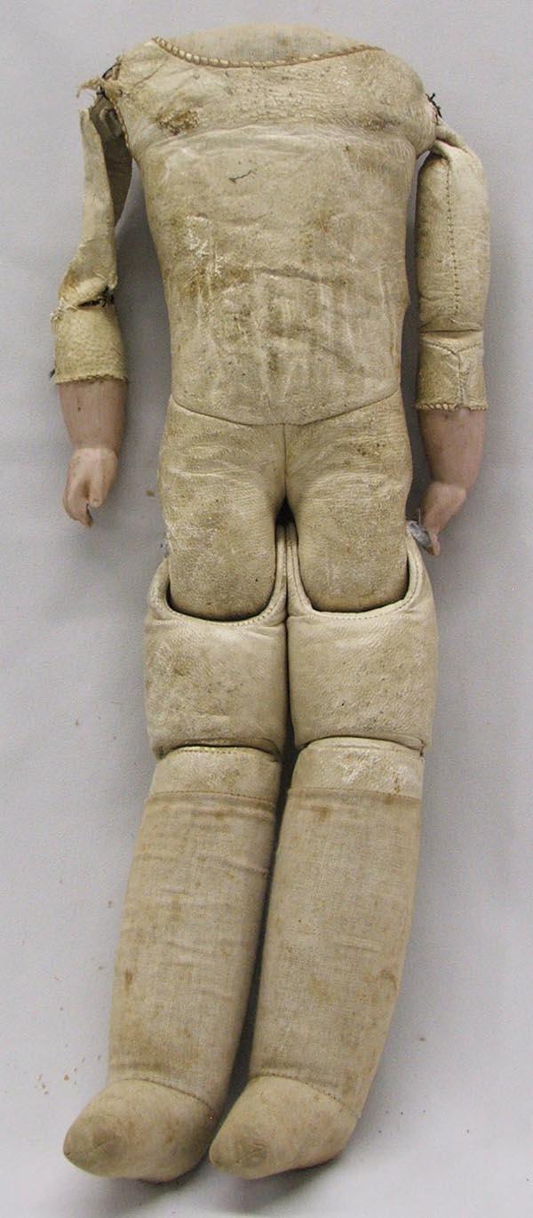 Antique Leather Doll's Body No Head