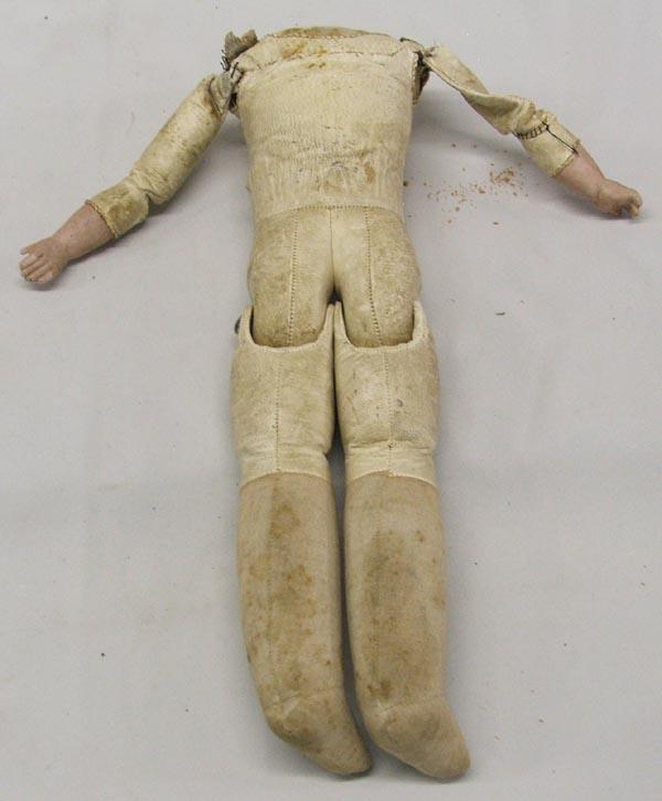Antique Leather Doll's Body No Head